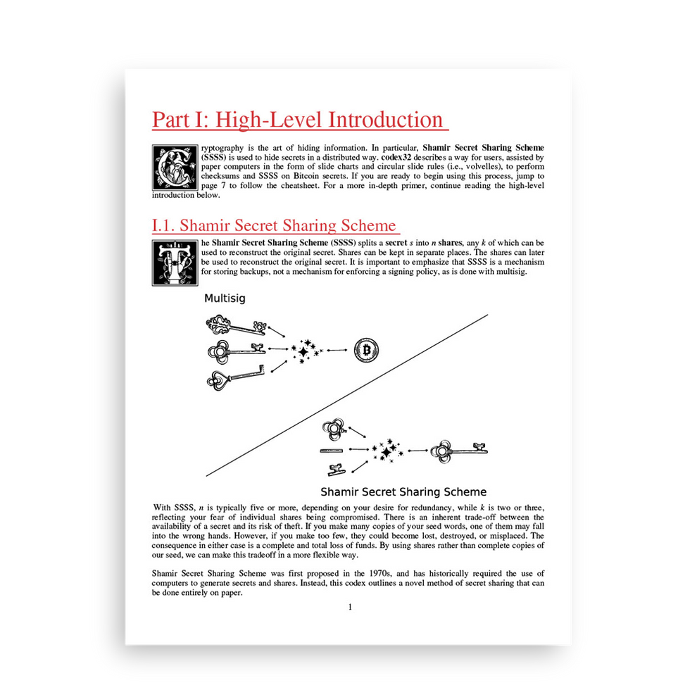 Codex32: Shamir Secret Sharing Scheme Book – Blockstream